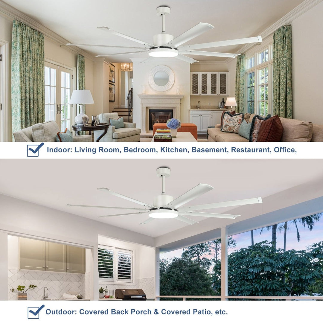 Industrial Home Ceiling Fans Ohniyou 96" Large Industrial Ceiling Fan
