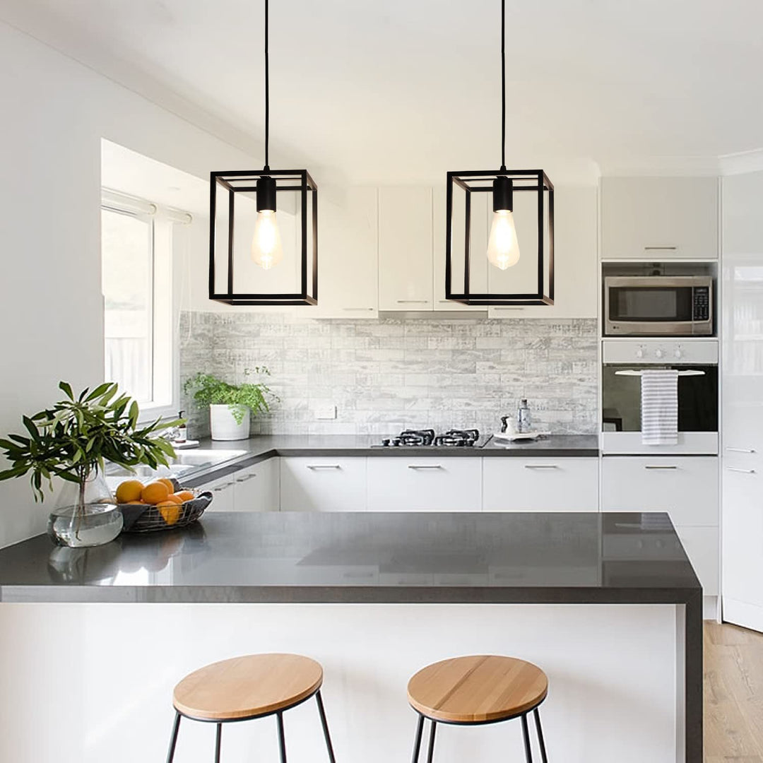 Lantern Style Lights Over Kitchen Island Modern Kitchen Island